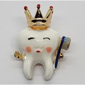 Jewelry | Tooth Brooch Cartoon Style Crown Toothbrush Dentist Dental ...